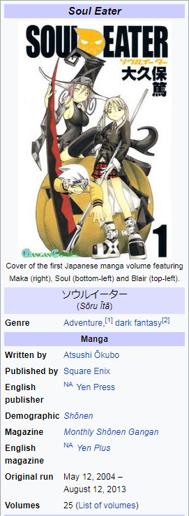 Soul Eater, part 1 – Completed Manga Review